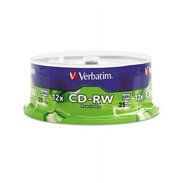 CD-RW Discs 700MB/80min, 4X/12X, Spindle, 25/Pk - Walmart.com