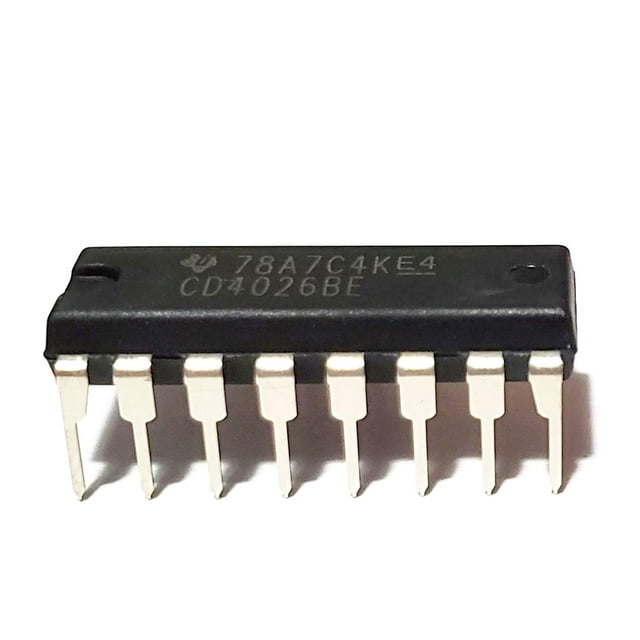 CD4026BE CD4026 CD4026 CMOS Decade Counter/Divider with Decoded 7-Segment Display Outputs and ...