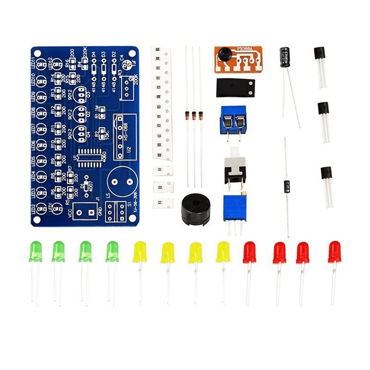 CD4060 SMD Music Lantern Circuit Kit Music Light Circuit Board ...