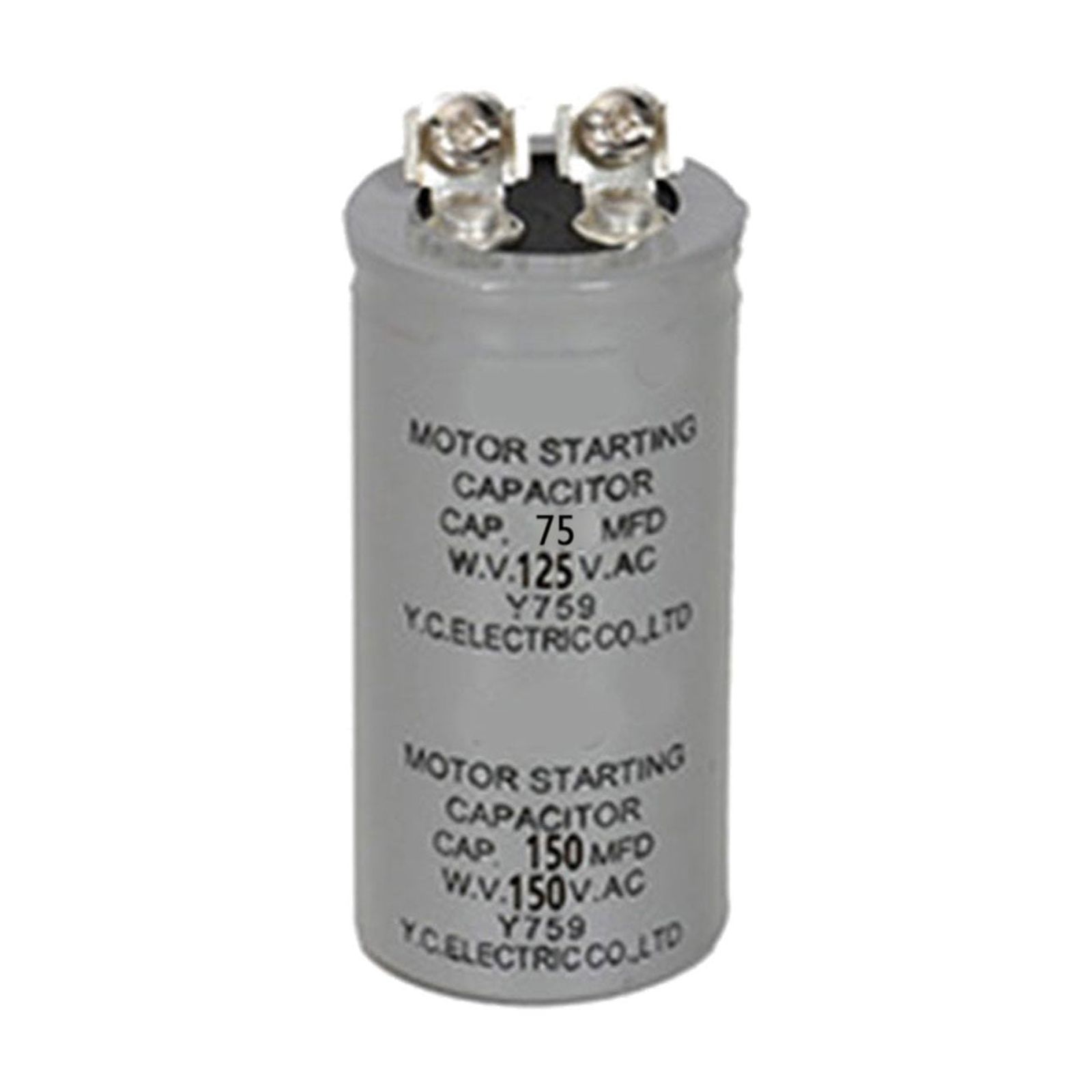 CD60 125V/250V 50UF-1200UF Motor Start Capacitor for Air Conditioning ...