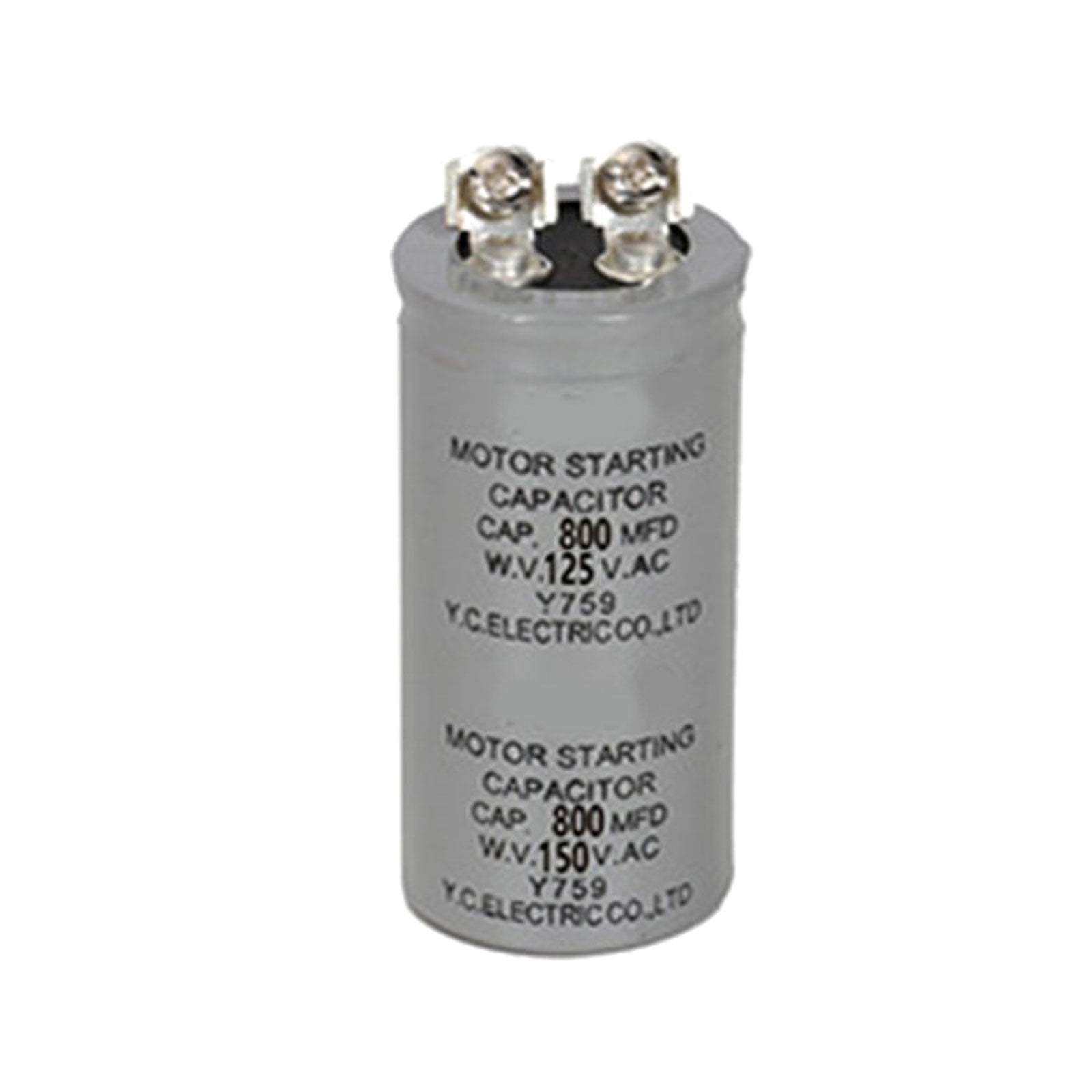 CD60 125V/250V 50UF-1200UF Motor Start Capacitor for Air Conditioning ...