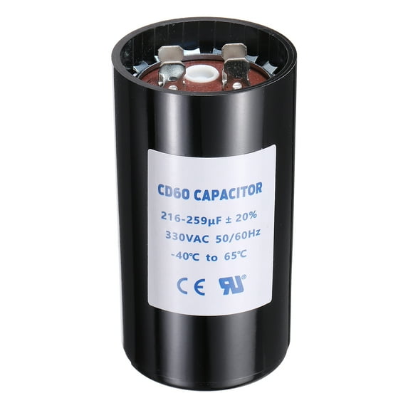 CD60 Capacitor 216-259 UF/Mfd 330 VAC 50/60 Hz for Electric Motor ...