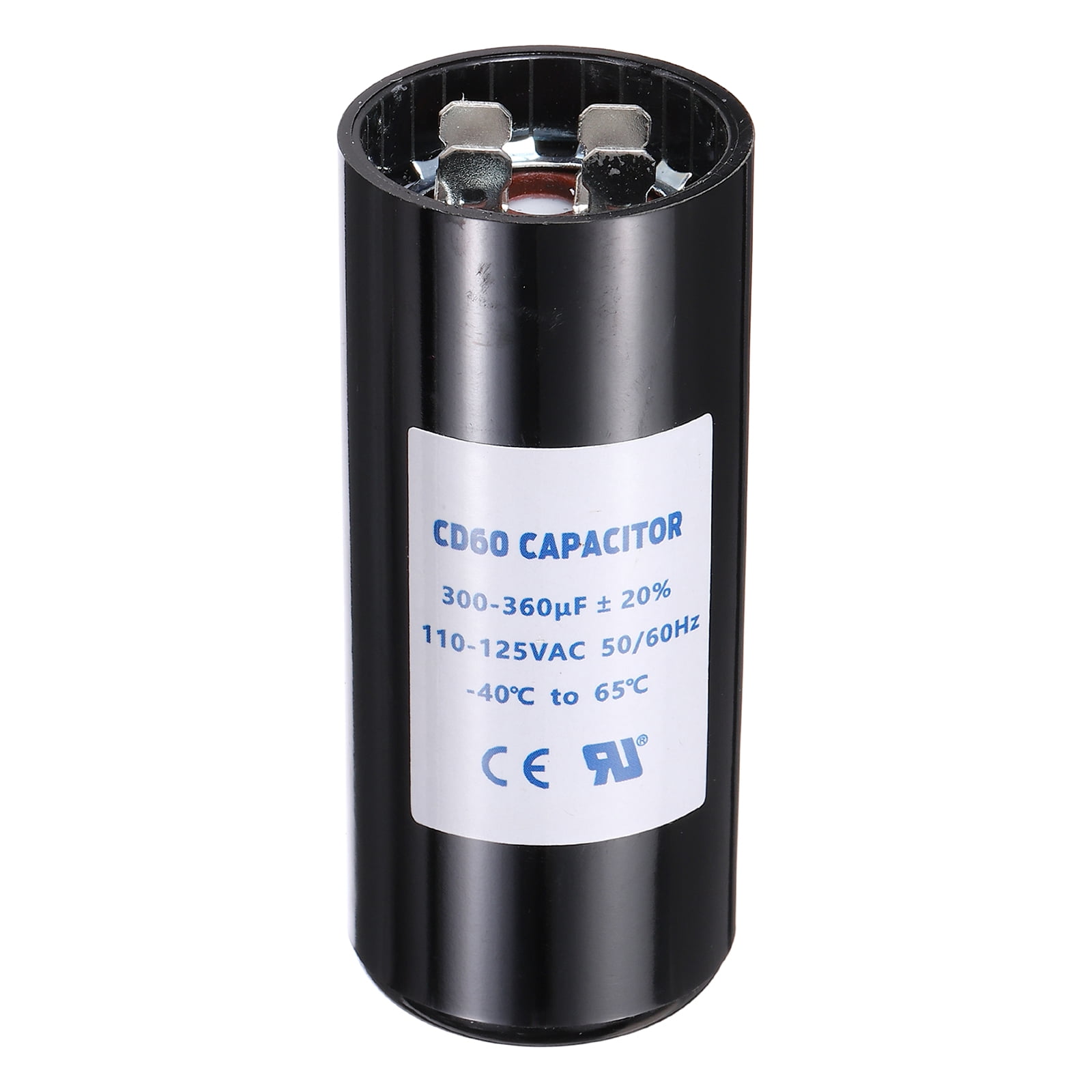 CD60 Capacitor 300-360 UF/Mfd 110-125 VAC 50/60 Hz for Electric Motor ...