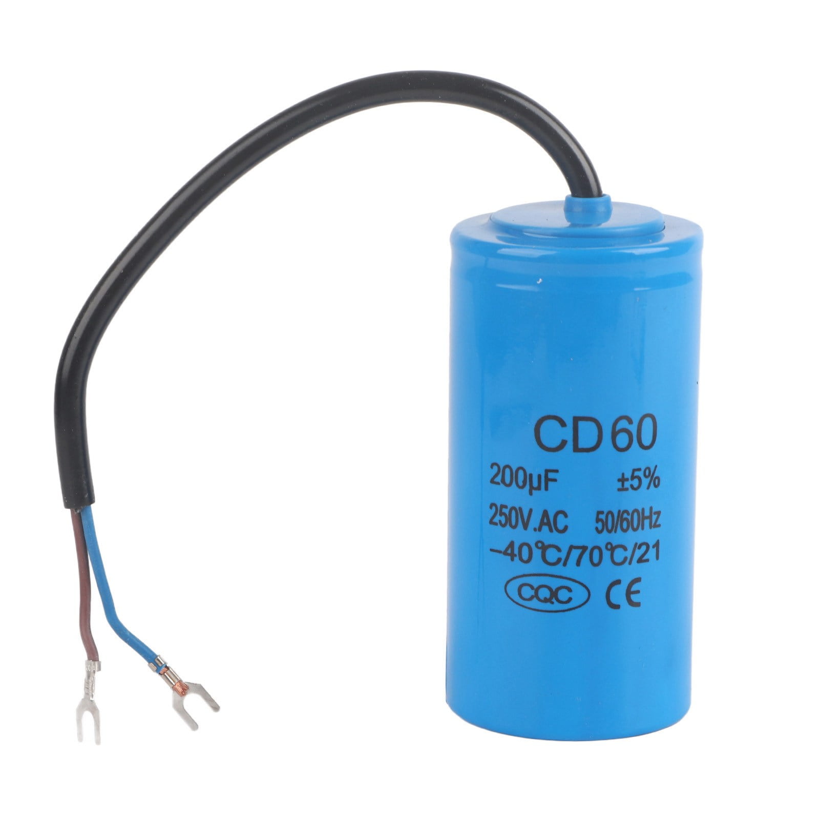 CD60 Run Capacitor 250V AC 200uF 50/60Hz for Motor Air Compressor Start ...