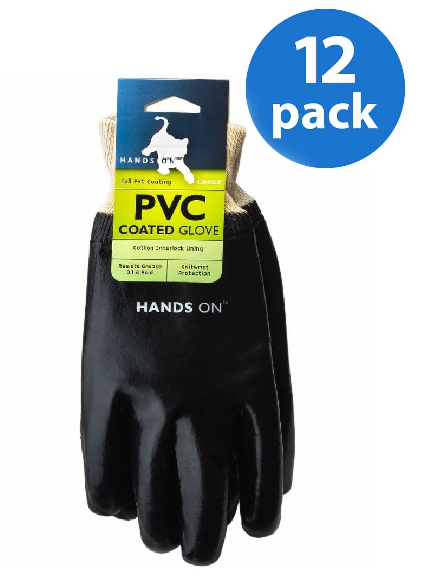 CD9000-L-12PK, Fully Coated PVC Gloves, 12 Pair Value Pack - Walmart.com