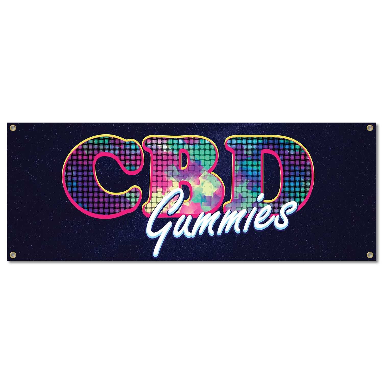 CDB Gummies | 18" X 48" Banner | Outdoor Vinyl Sign With Grommets ...