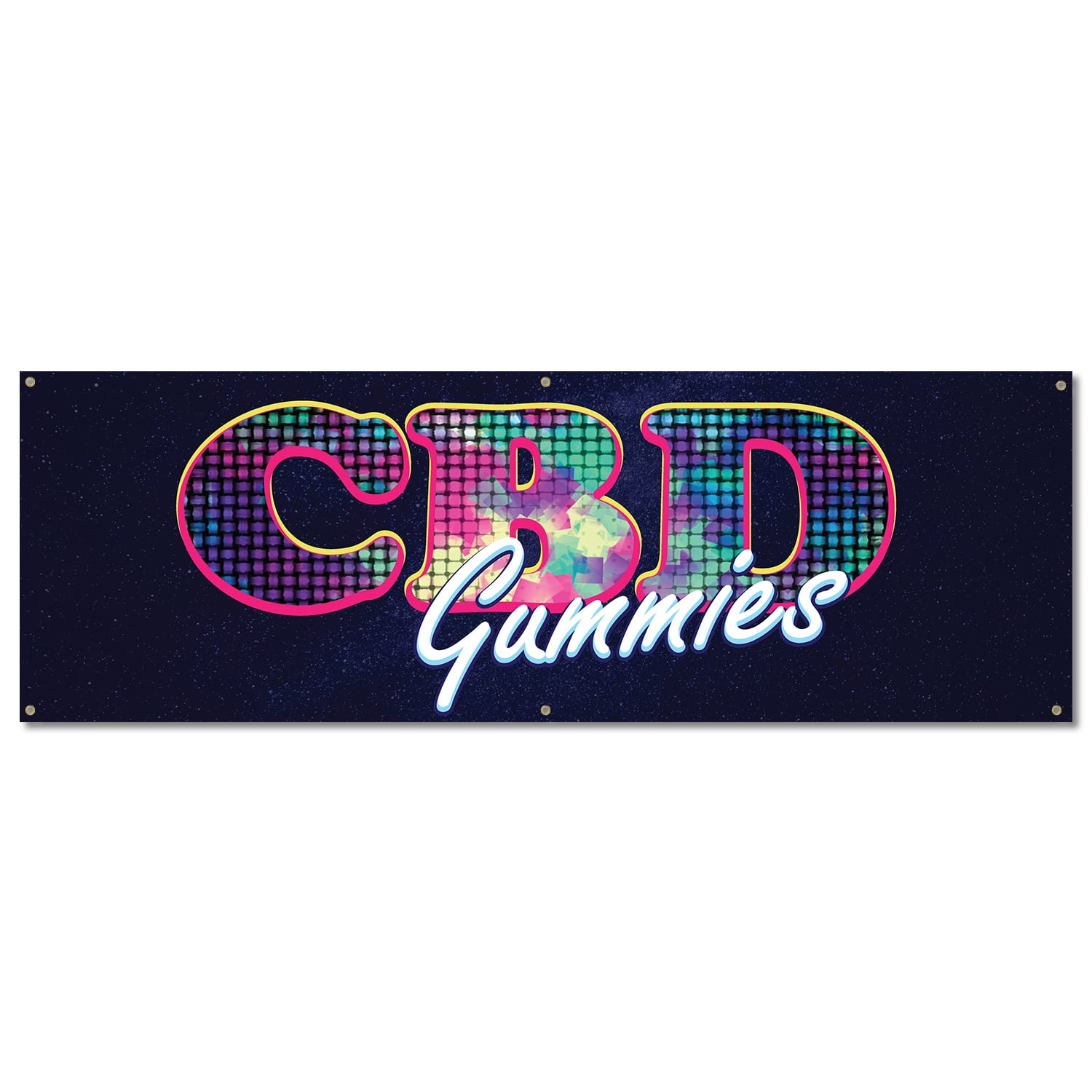 CDB Gummies | 24" X 72" Banner | Outdoor Vinyl Sign With Grommets ...
