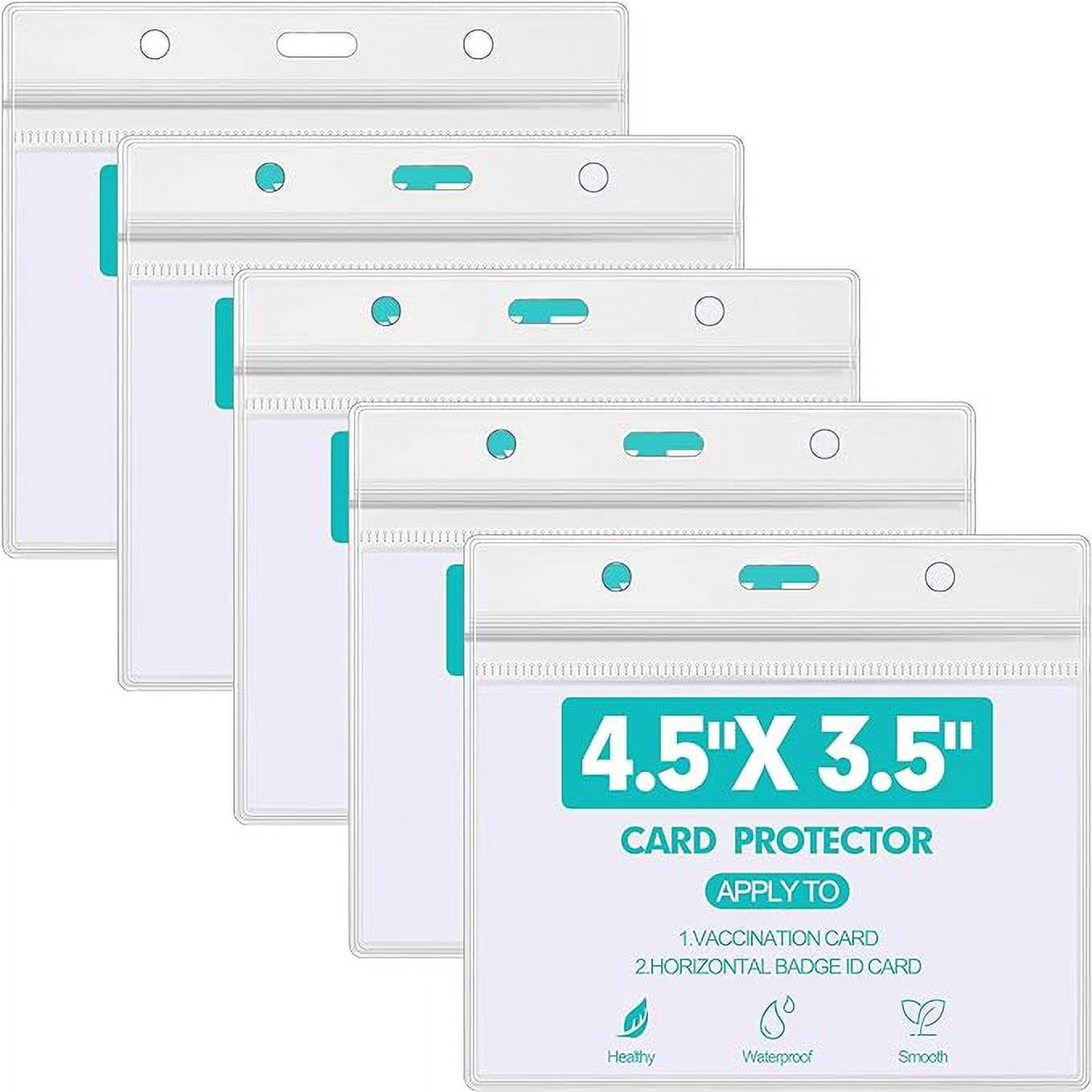 CDC Vaccination Card Protector 5PCS,Vaccine Card Protector Holder,4 X 3 ...
