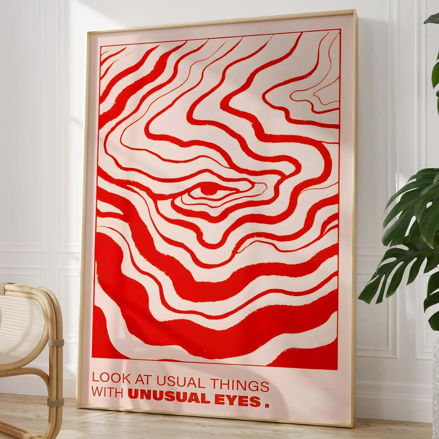 CDDposter Affirmation Poster Vintage Wall Art Red Preppy Red Quotes ...