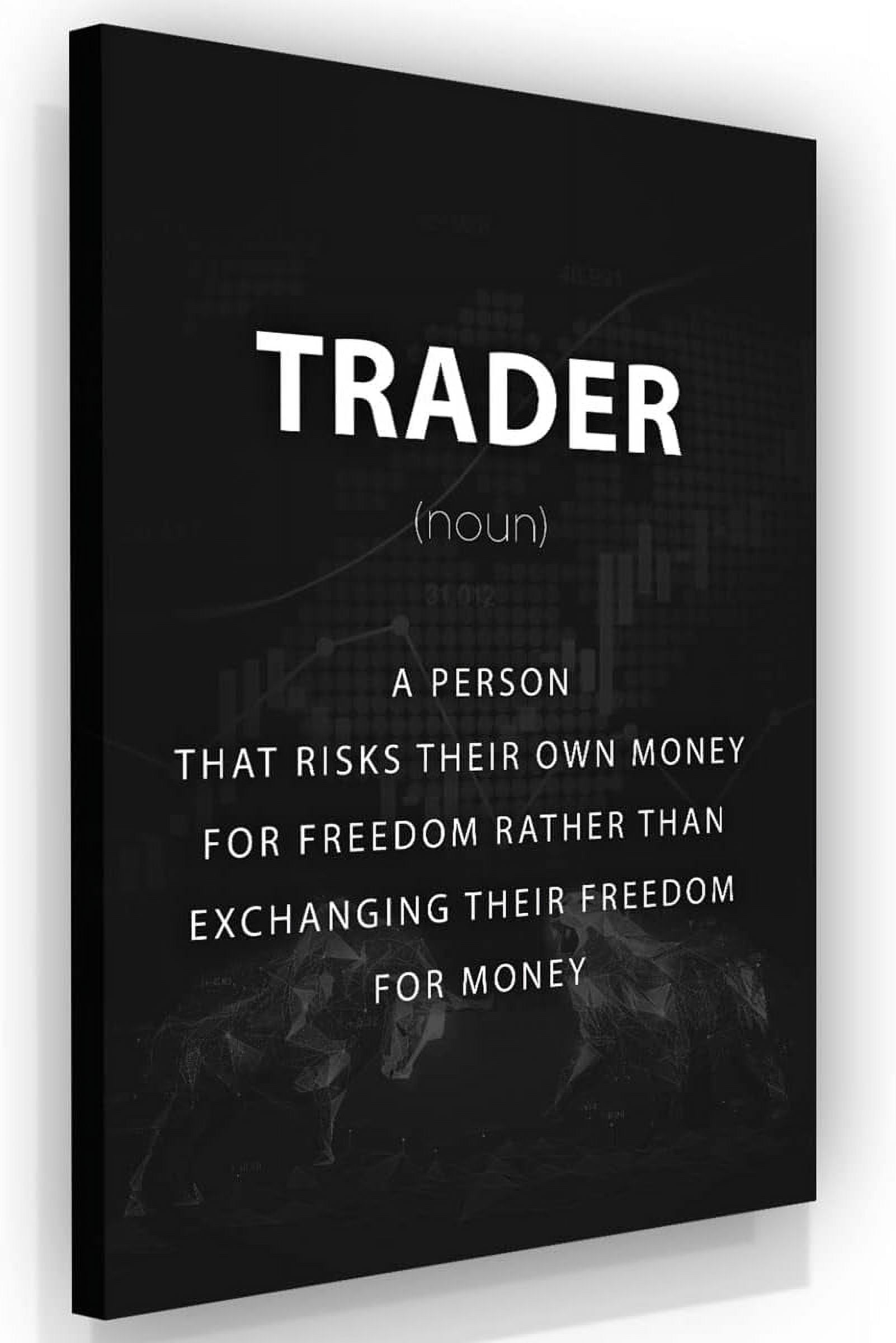 CDDposter Canvas Poster Trader Noun Definition Motivational Wall Art ...