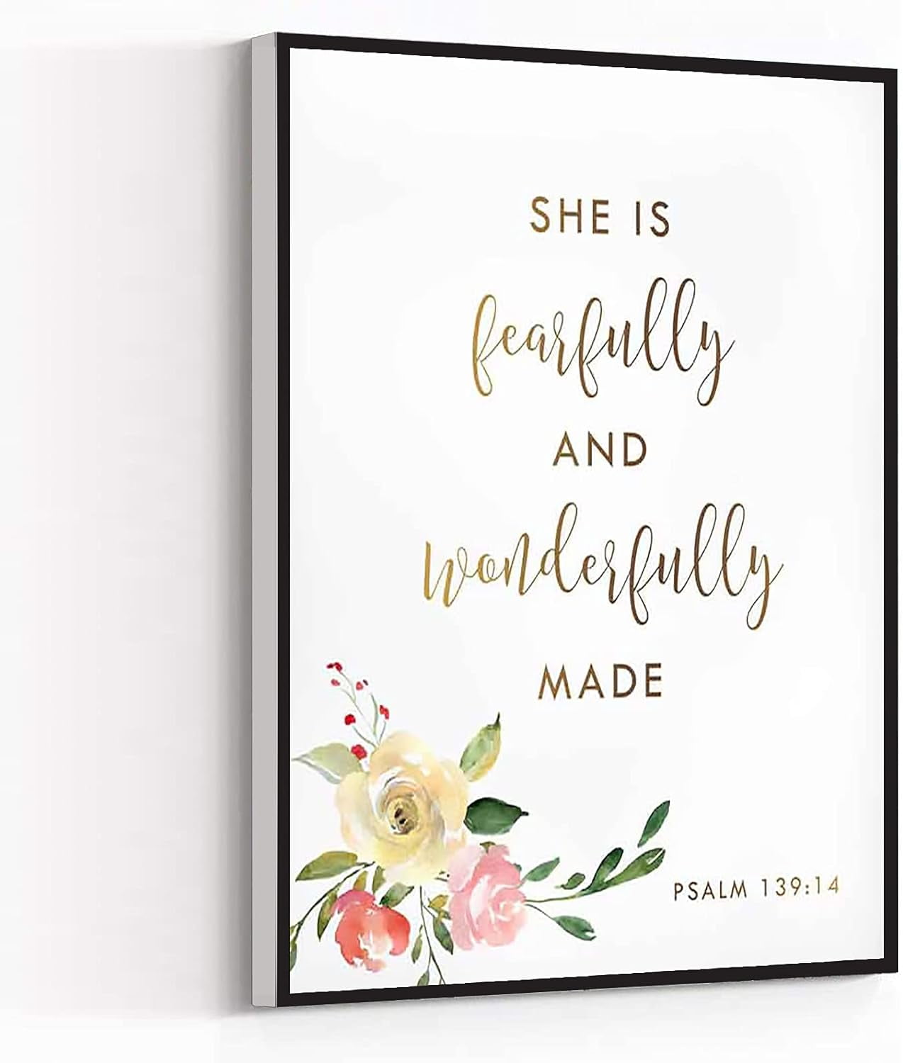 CDDposter Canvas Wall Art Modern Art Print Psalm 139 14 Christian Quote ...