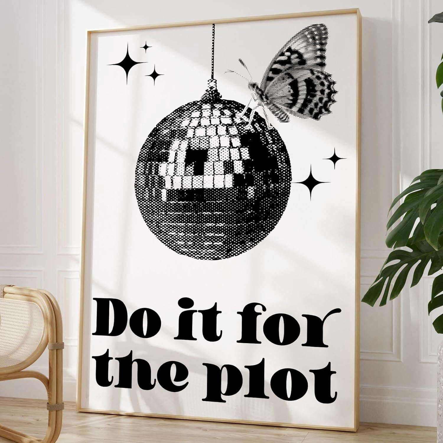 CDDposter Disco Ball Wall Art Preppy Disco Bar Cart Poster Do It for ...
