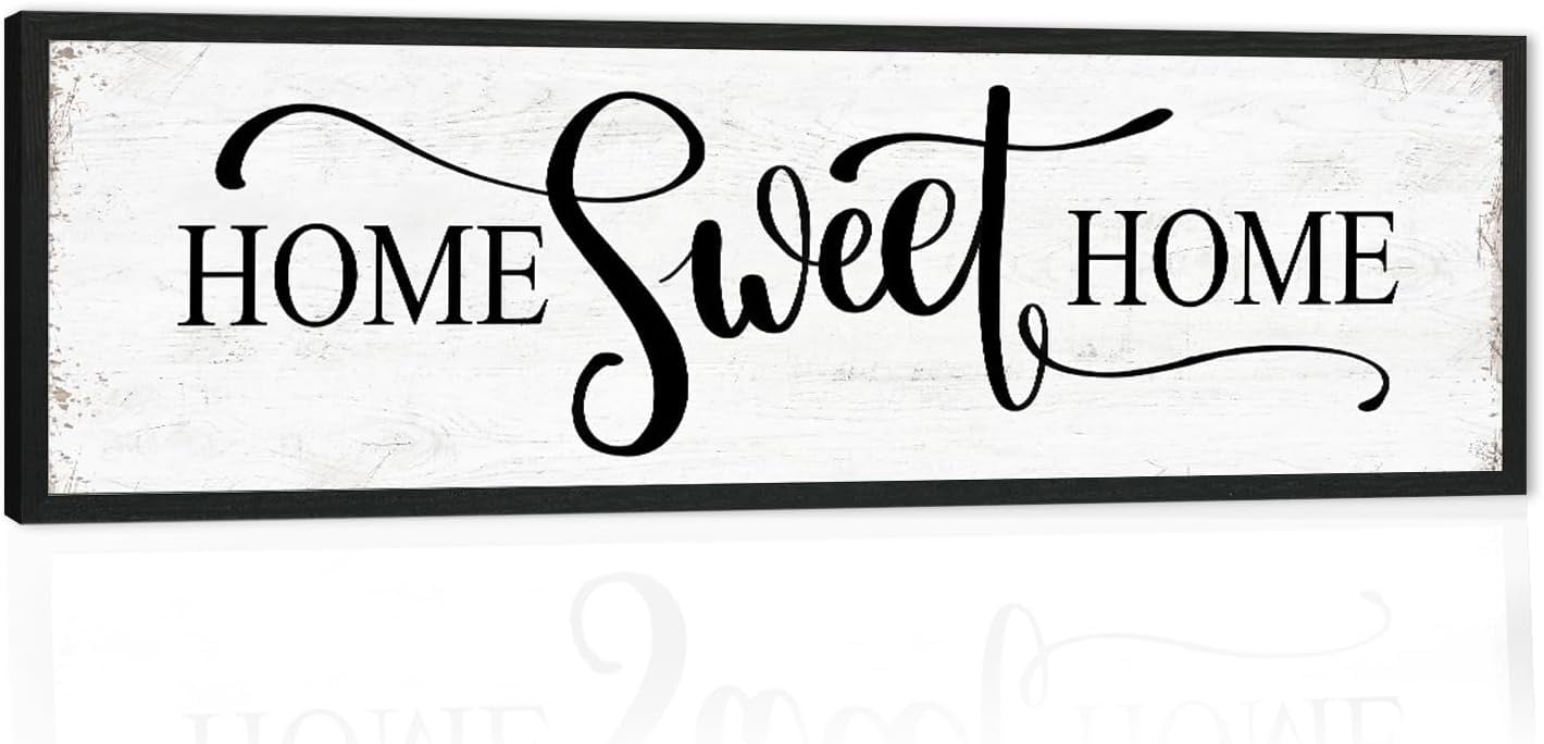 CDDposter Home Sweet Home Signs Wall Decor:Modern Farmhouse Rustic Wall ...