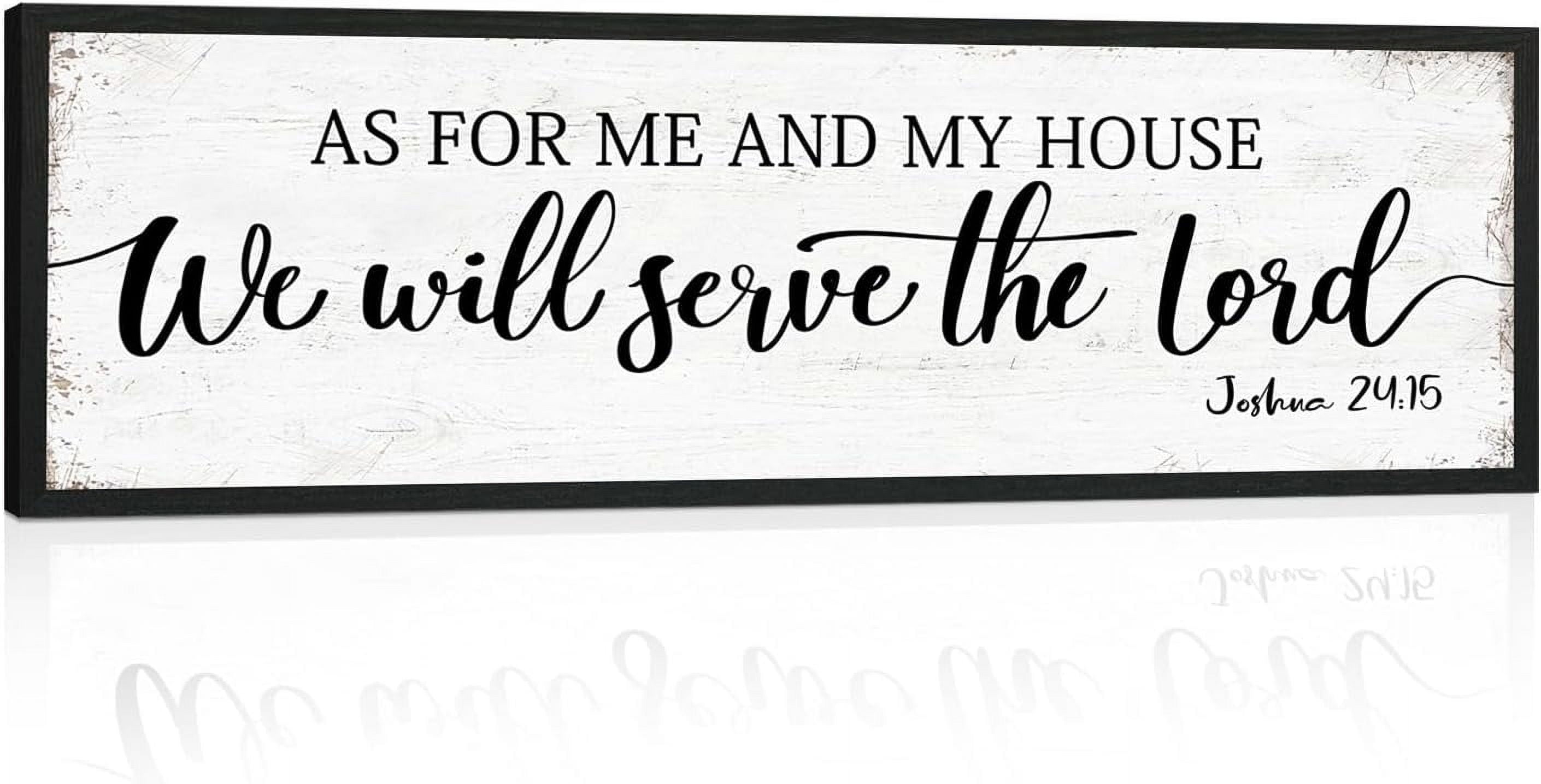 CDDposter As for Me and My House We Will Serve the Lord Sign: Rustic ...