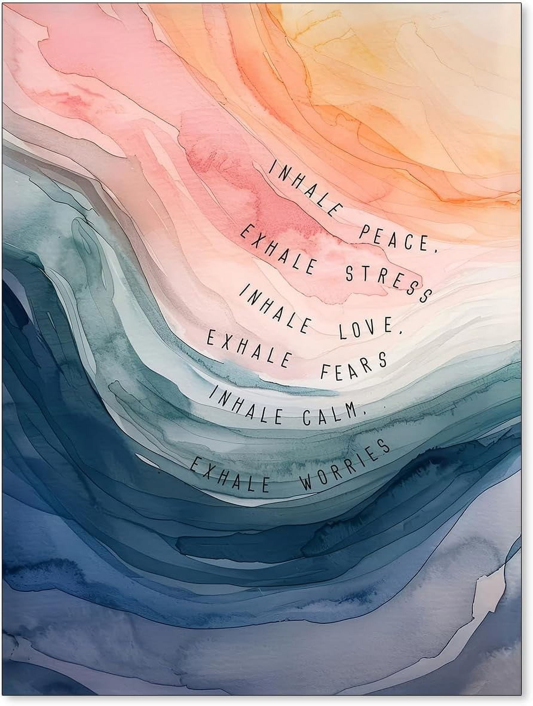 CDDposter Mental Health Poster Inhale Exhale Meditation Wall Art ...