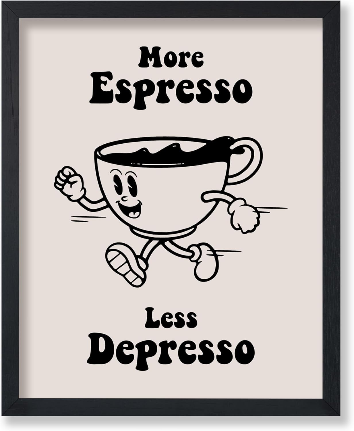 CDDposter More Espresso Less Despresso Poster - Retro Coffee Print ...