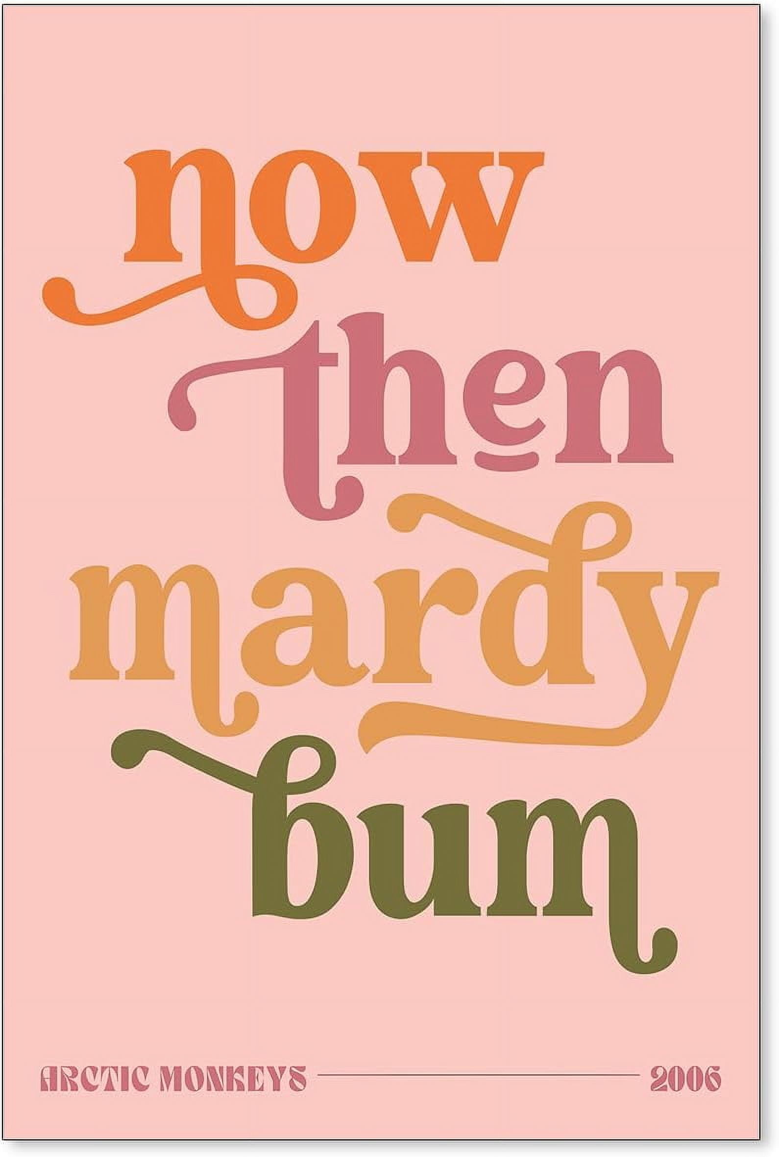 CDDposter Pink Now Then Mardy Bum Music Posters Arctic Monkeys Wall Art ...