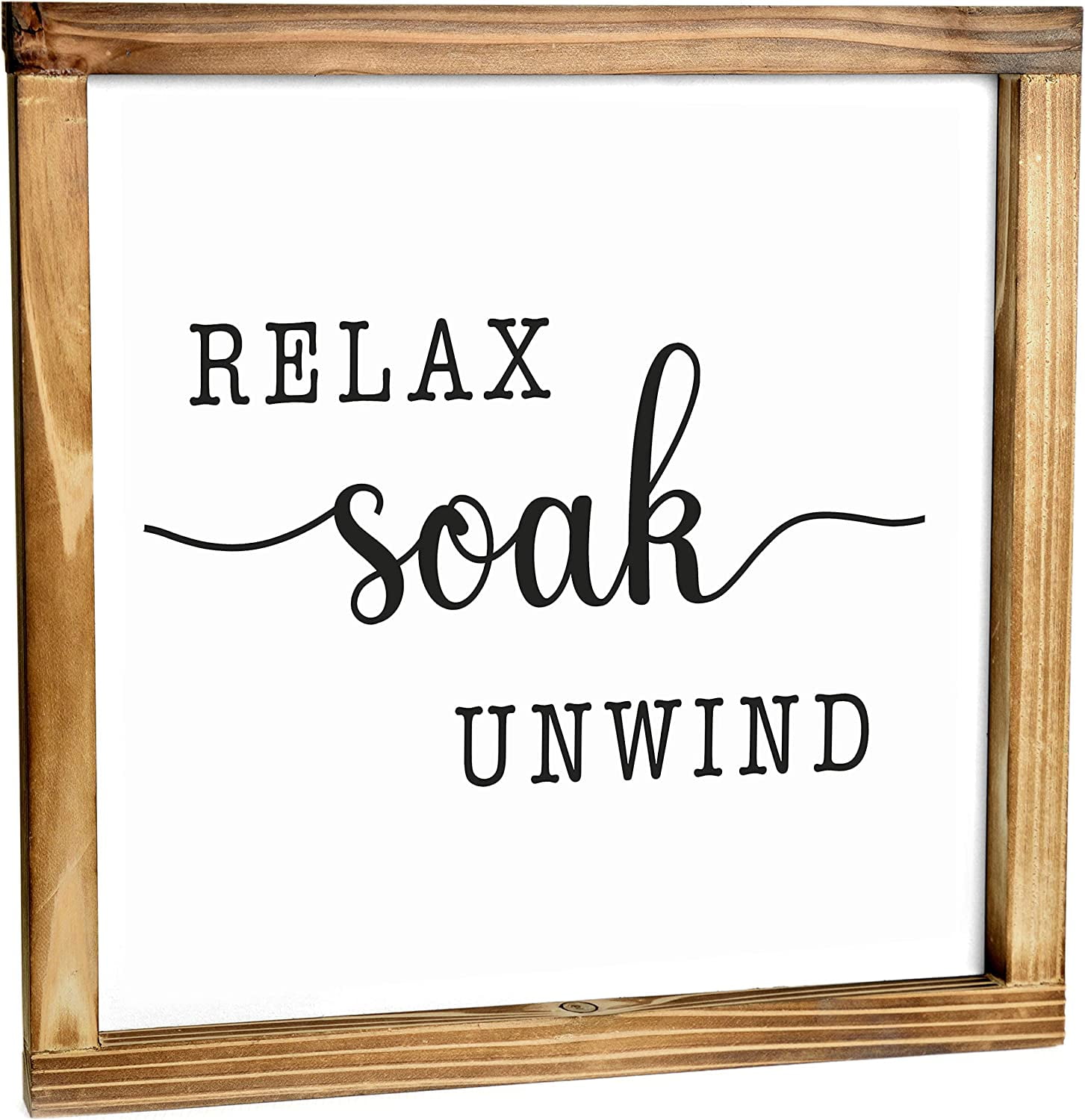 CDDposter Relax Soak Unwind Sign 12x12 Inch,Soak Wash Relax Sign Decor ...