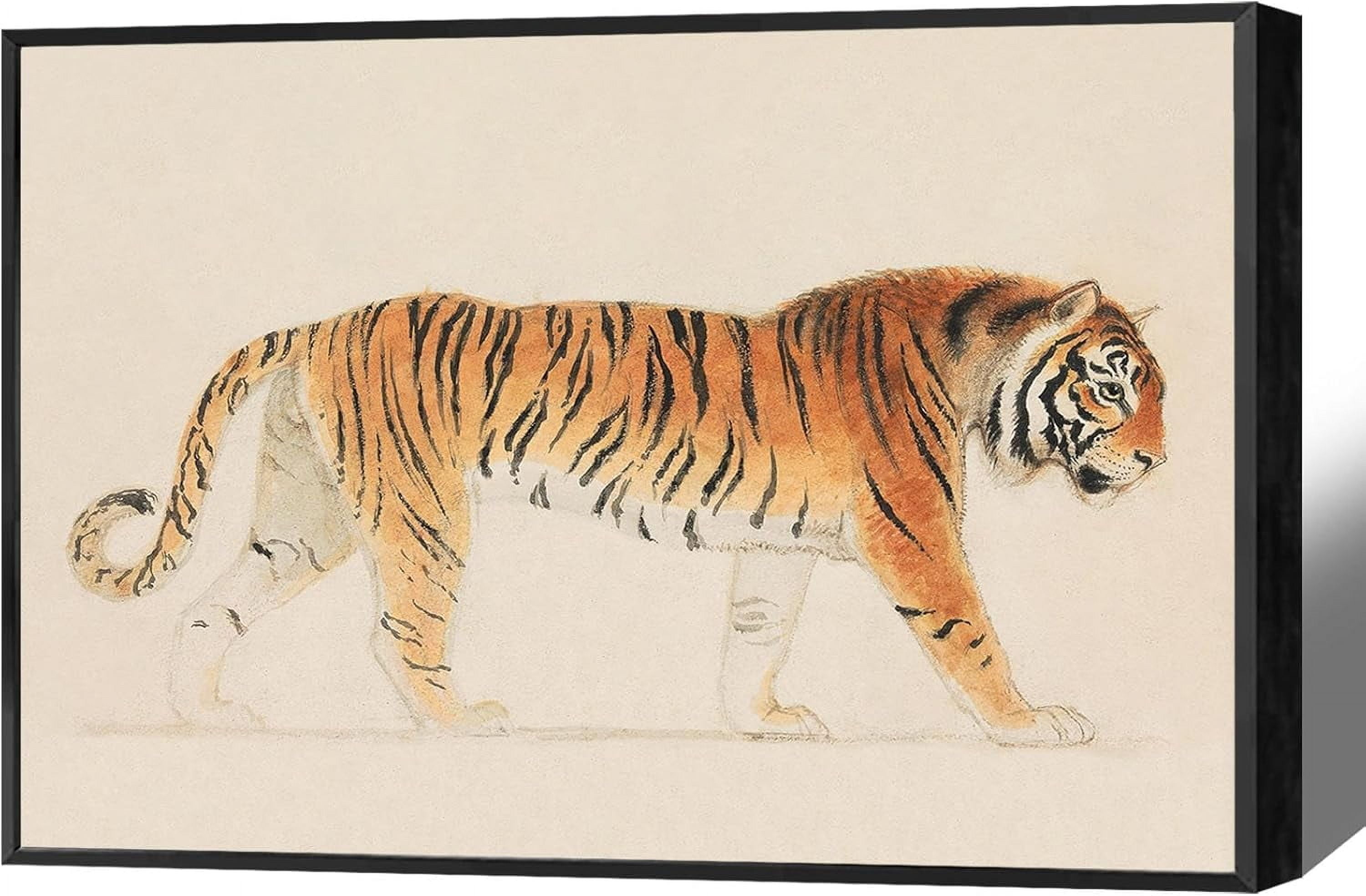 CDDposter Retro Tiger Full-Length In Profile Posters Ferocity Jungle ...