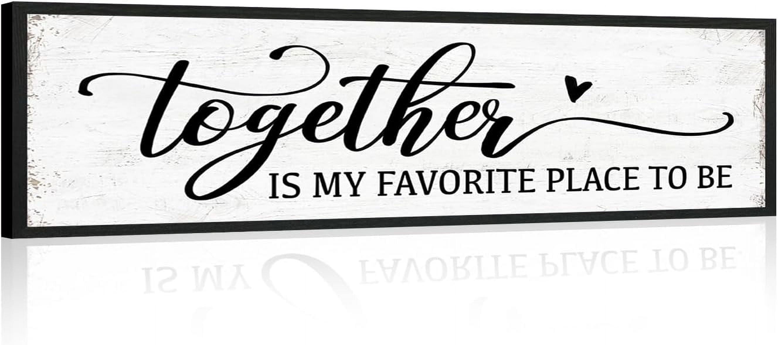 CDDposter Together is My Favorite Place to Be Sign: Couples Bedroom ...