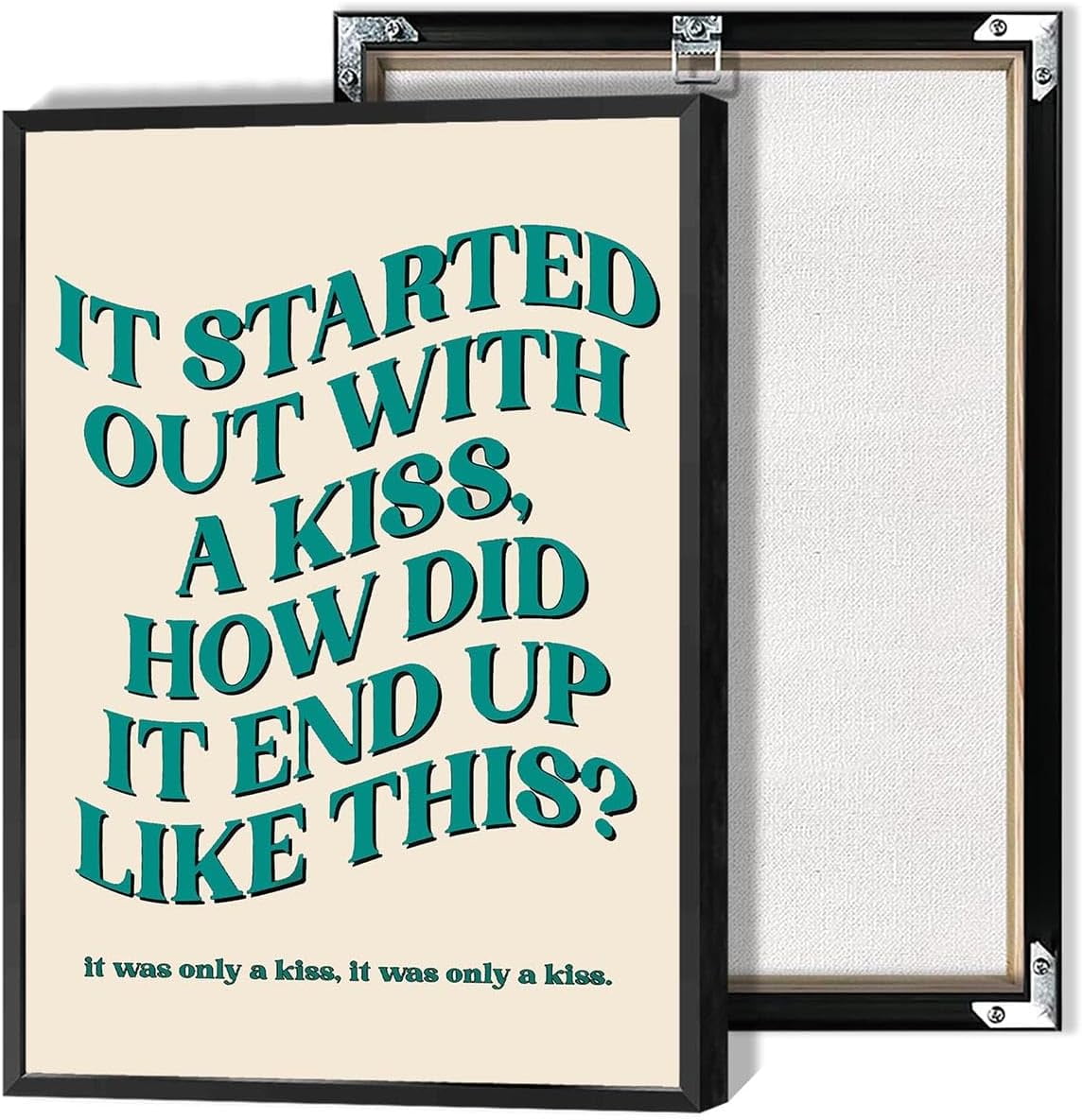 CDDposter Trendy It Started Out With A Kiss How Did It End Up Like Ths Posters Light Green Font ...
