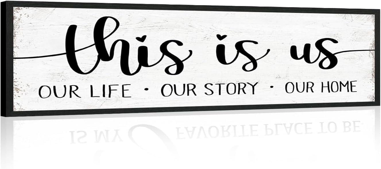CDDposter This is Us Sign Wall Decor: Family Wall Signs Rustic ...