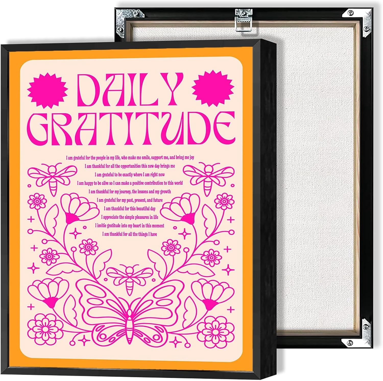 CDDposter Vintage pink Inspirational Quotes Daily Gratitude Posters for ...