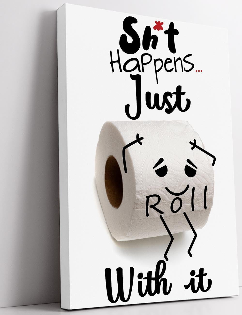 CDDposter Wall Art for Bathroom Motivational Words Canvas Picture ...