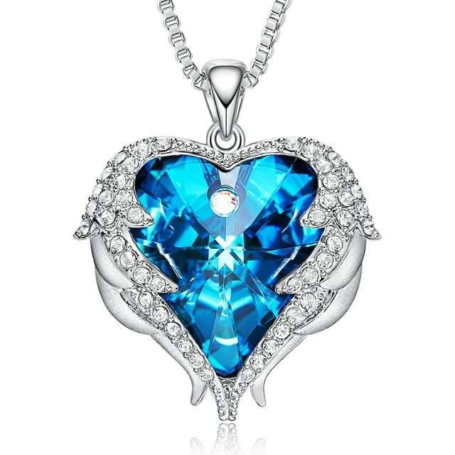 CDE Angel Wing Love Heart Pendant, Ideal Gift for Women, Comes in Fine ...