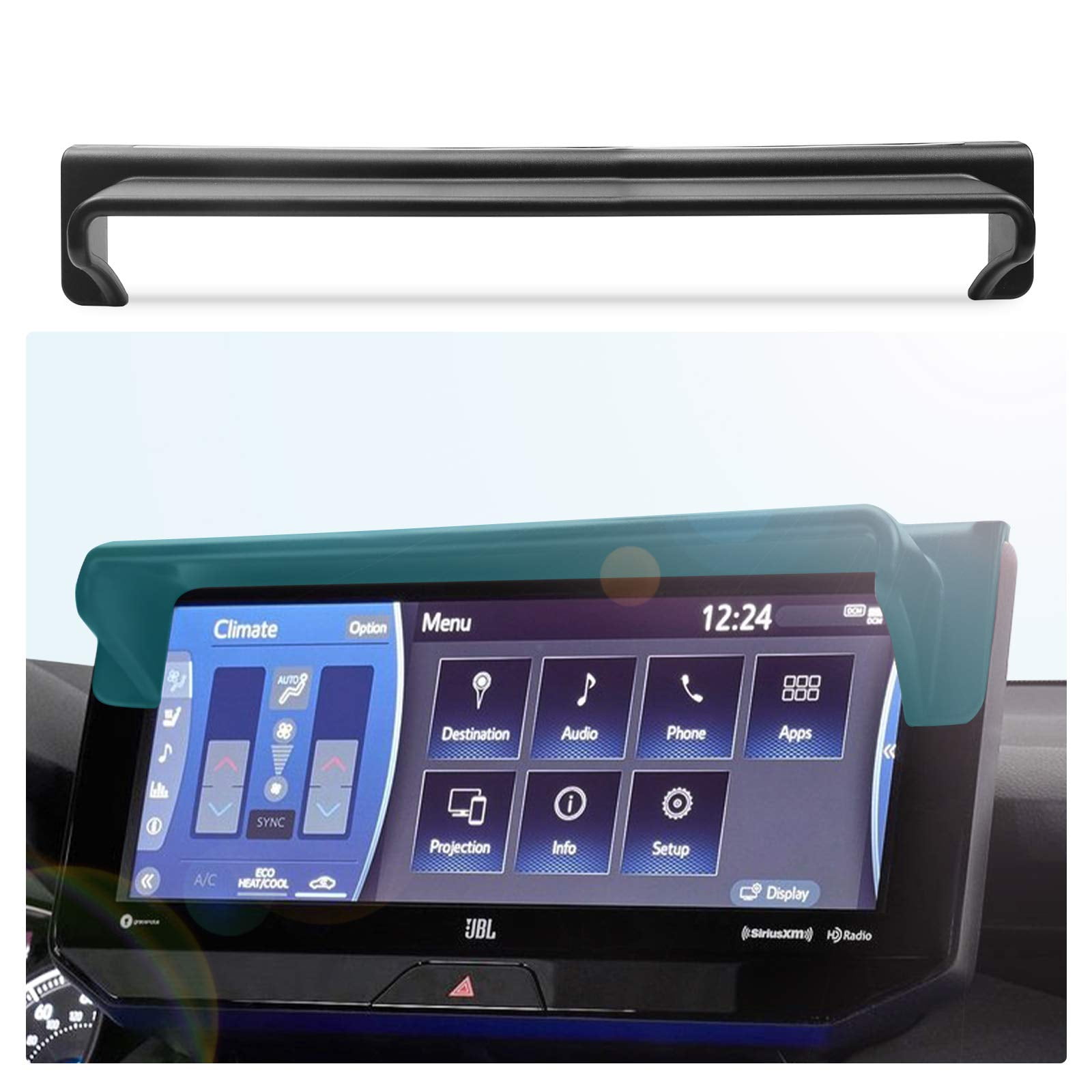 CDEFG Car Navigation Sun Shade Visor for 2021 Venza GPS Navigator ...
