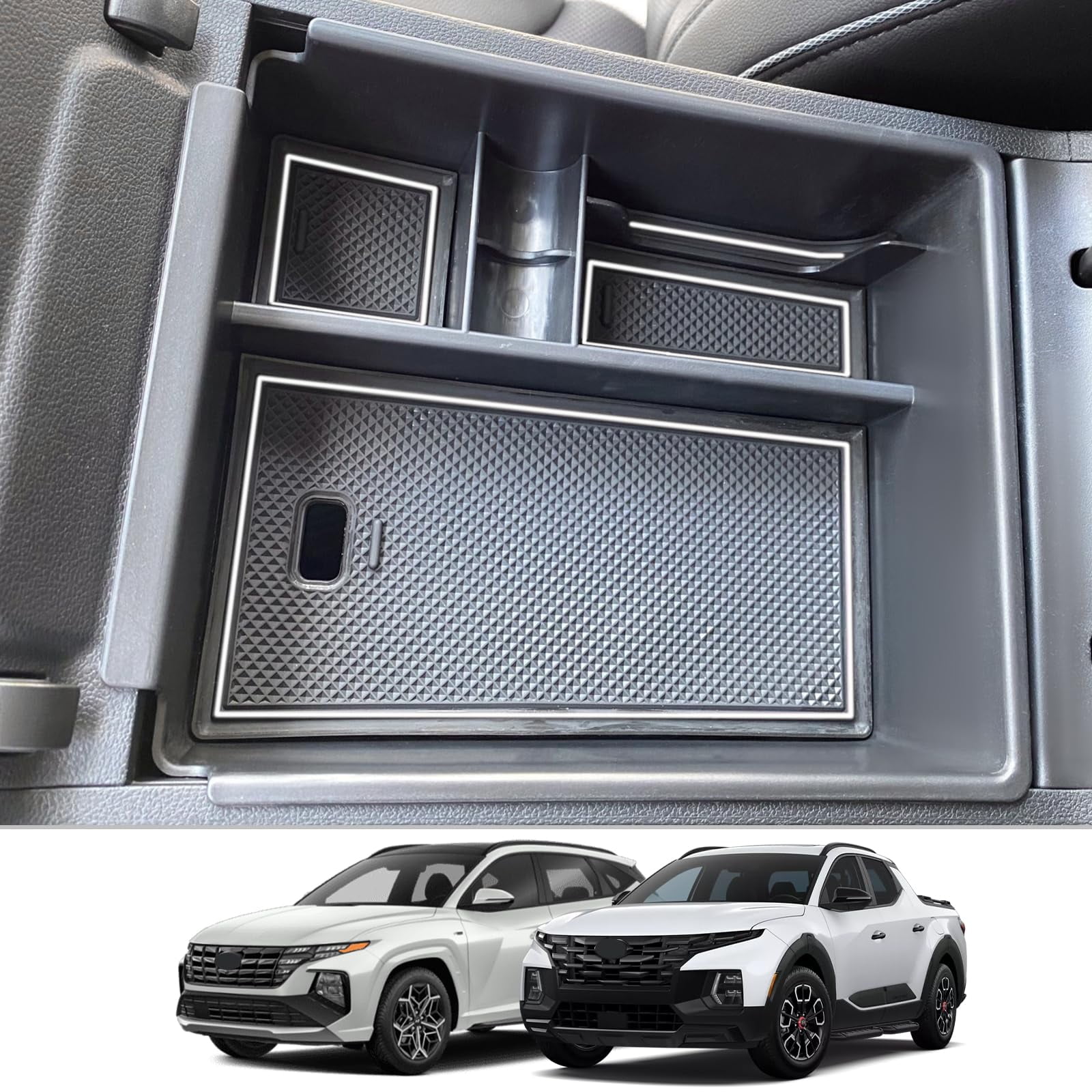 CDEFG Center Console Organizer Tray for 2022 2023 2024 Santa Cruz/ 2022 ...