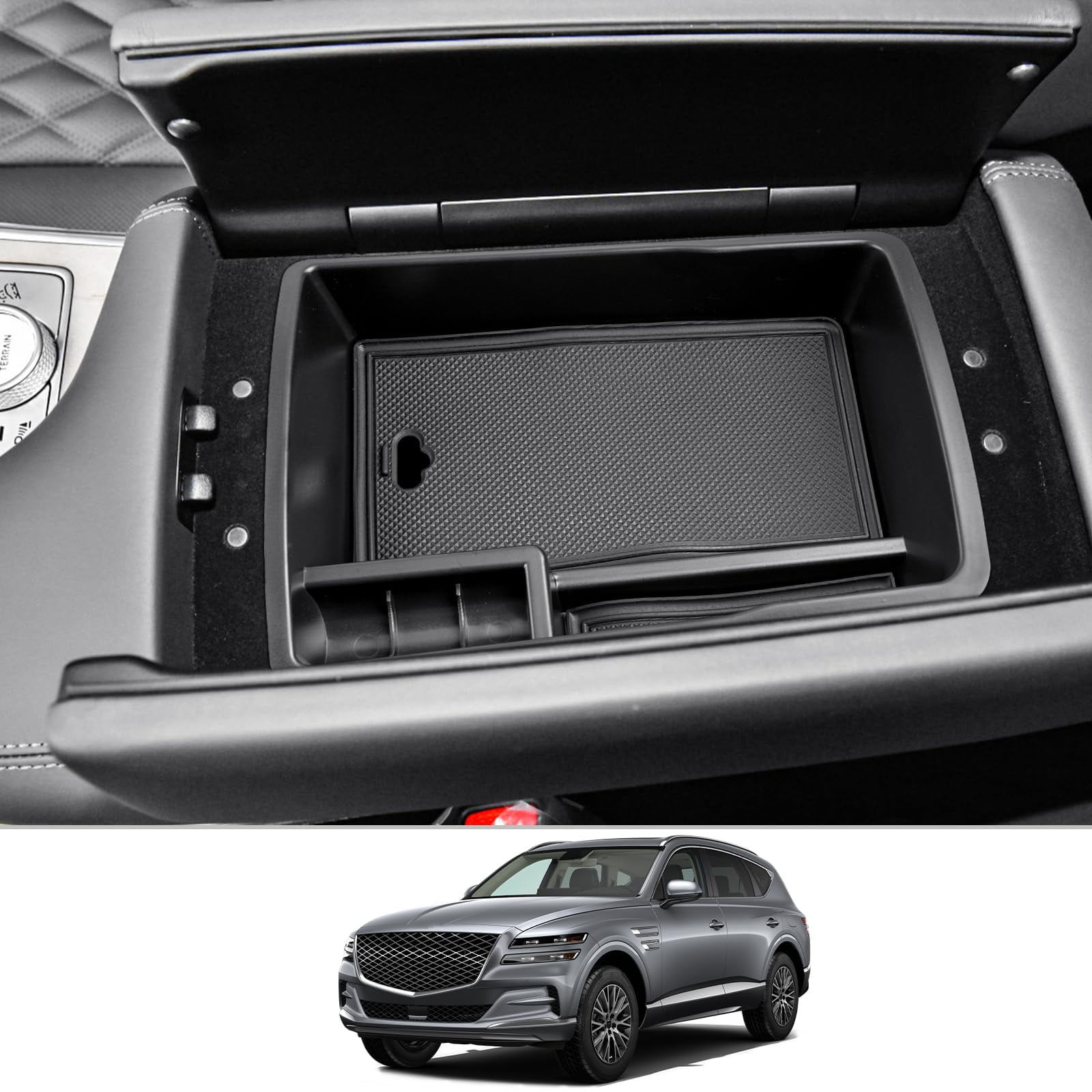 CDEFG Console Organizer for 2021-2024 Genesis GV80 Middle Console ...