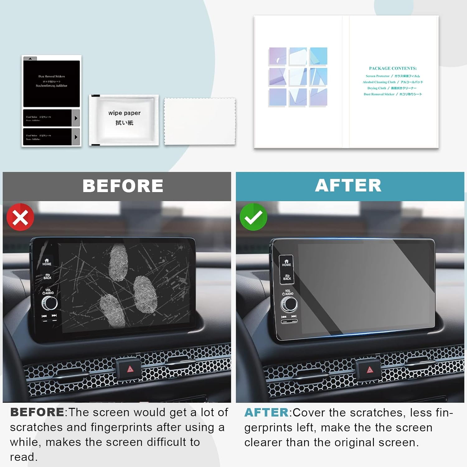 CDEFG for 2023 2024 Refresh CRV Screen Protector for 2023 2024 Honda CR ...