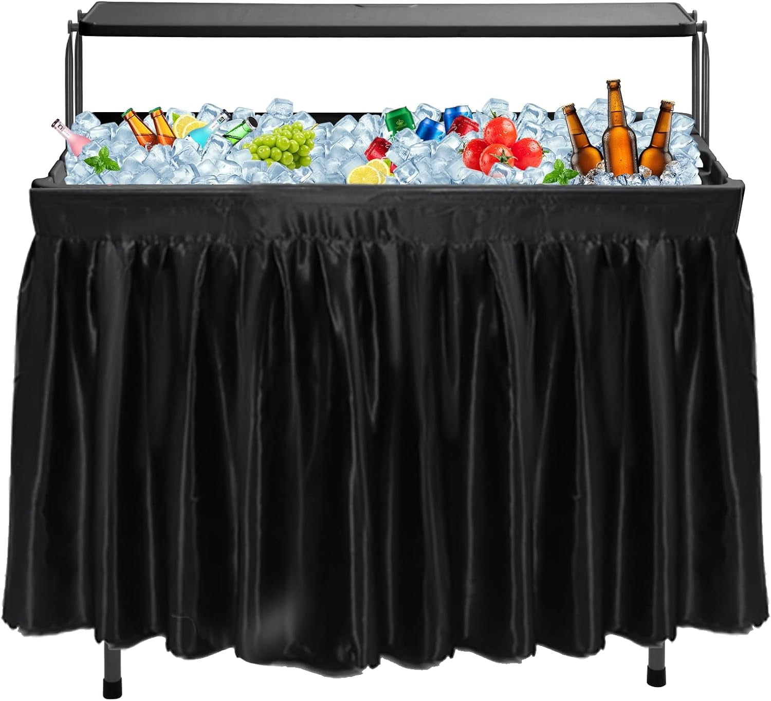 CDEN 4 ft ice Cooler Table, Outdoor Folding ice Table, Portable Cooler ...