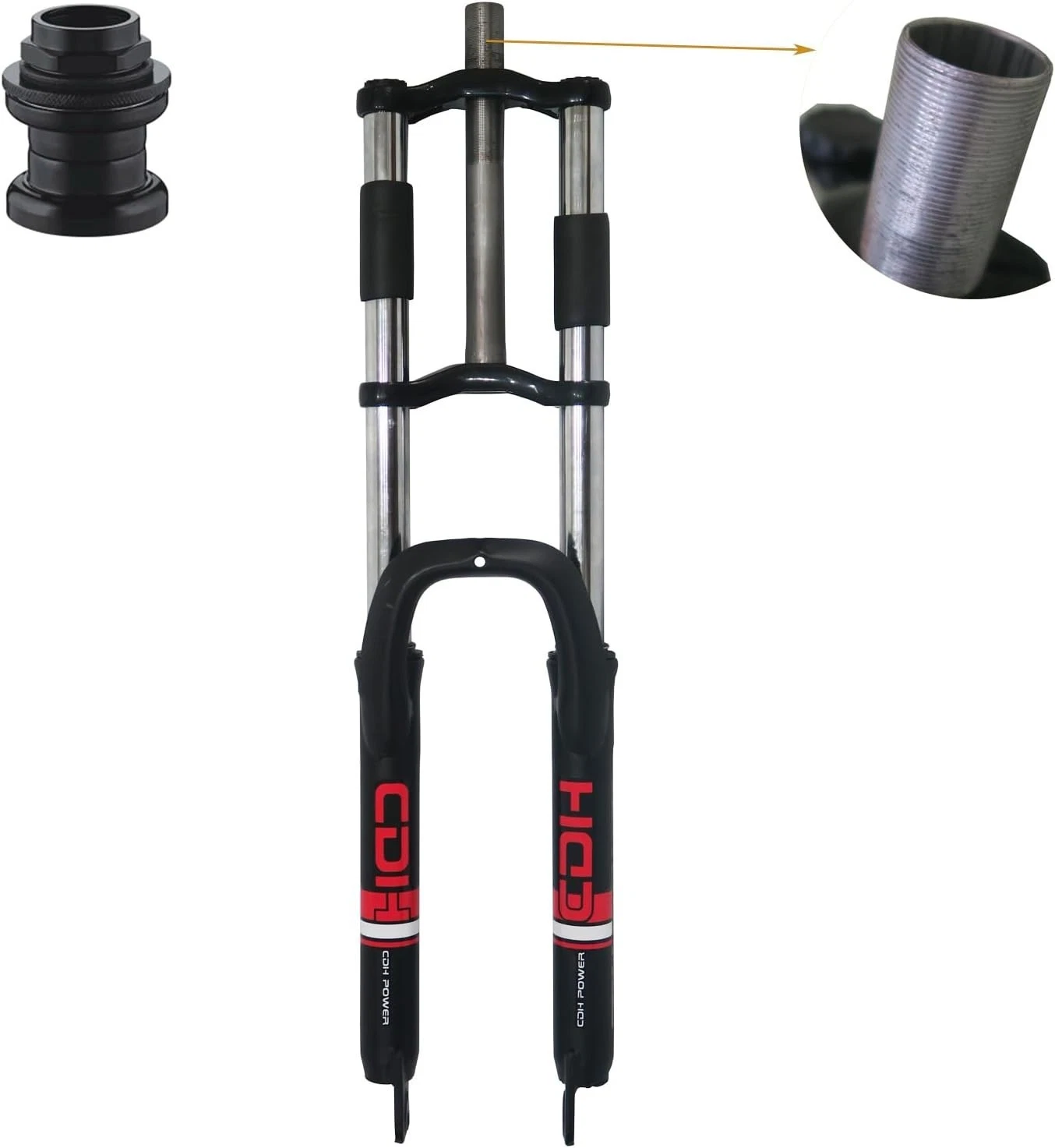 CDH 26" Suspension Bicycle Fork 1" Threaded with Headset Double ...