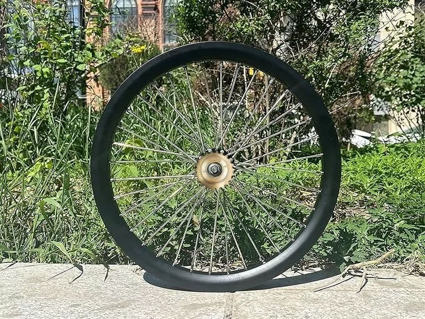 CDHPOWER 20" Rear Bike Rim Wheel Double Wall 10G 36 Spoke Wheel & 22T ...