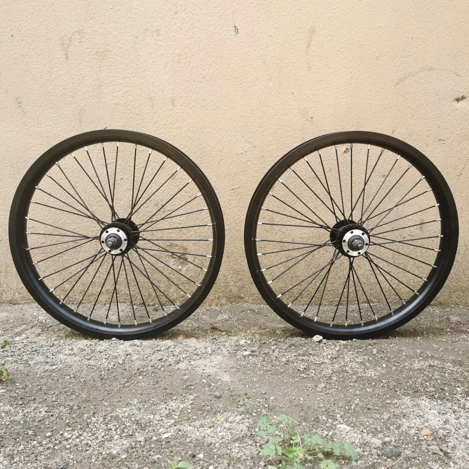 CDHPOWER 20 inch Heavy Duty Bike Rim Wheels Set, 12 Gauge 36 Spokes ...