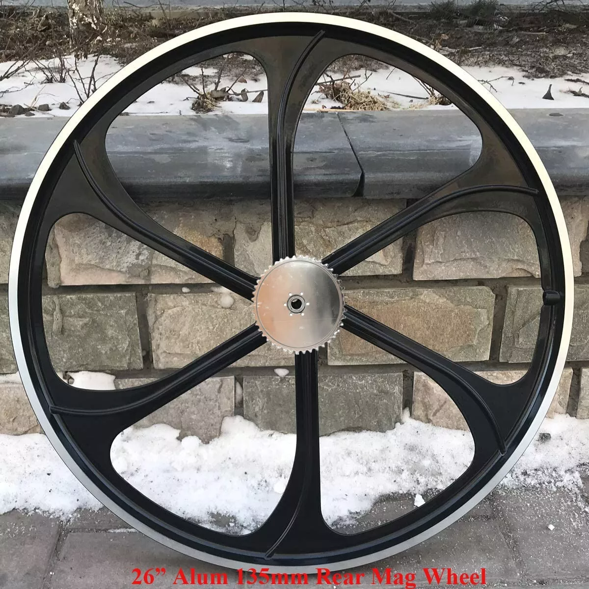 CDHPOWER 26" Rear Mag Wheel ONLY Aluminum Bike Rim & 36T Sprocket, Gas ...