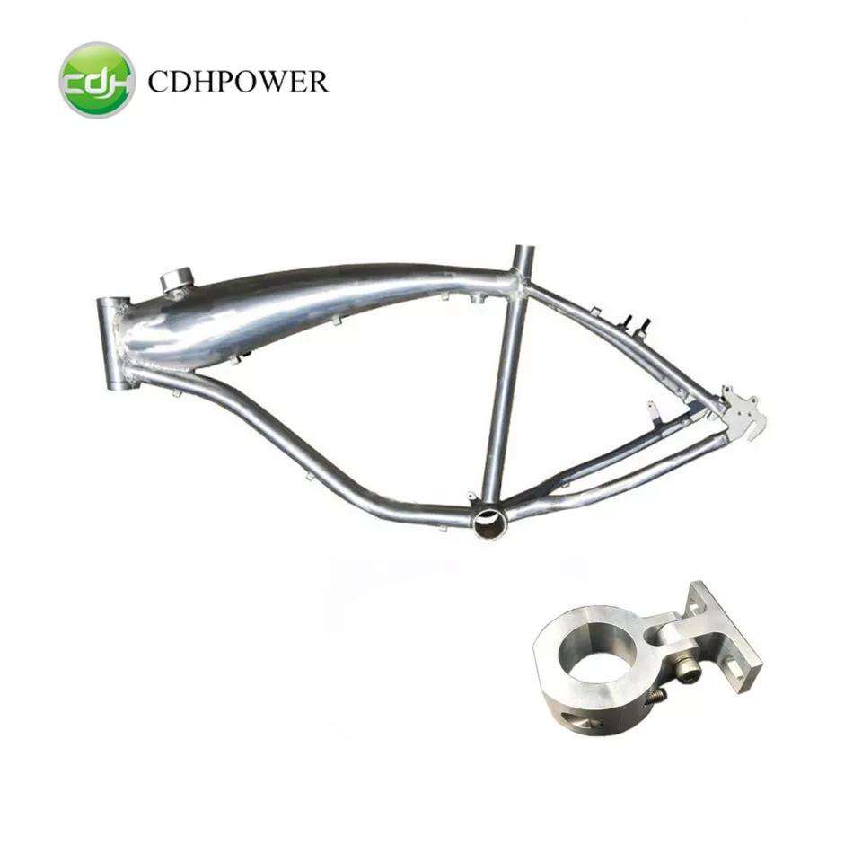 CDHPOWER Brushed Alum Bicycle Gas Frame 2.4L w/Fuel Tank 2.4L with ...