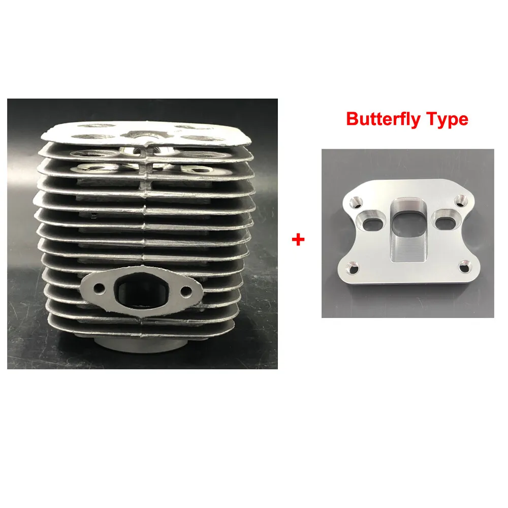 CDHPOWER YD100 Cylinder 50MM & Dio Reed Valve Kit Block Combo(Butterfly ...