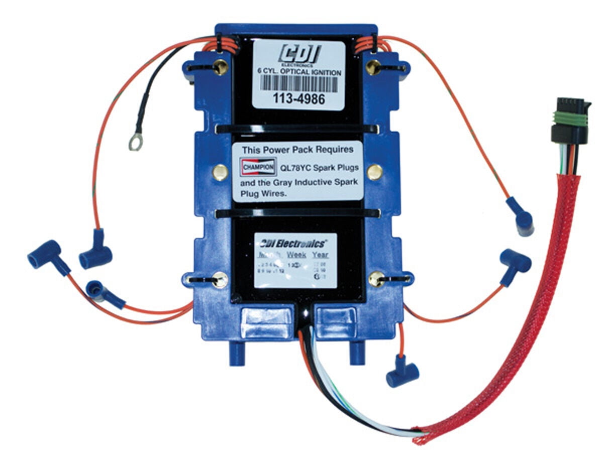 CDI Johnson / Evinrude 150 / 175 Hp 6 Cyl 60 Degree Power Pack '93-'94 ...