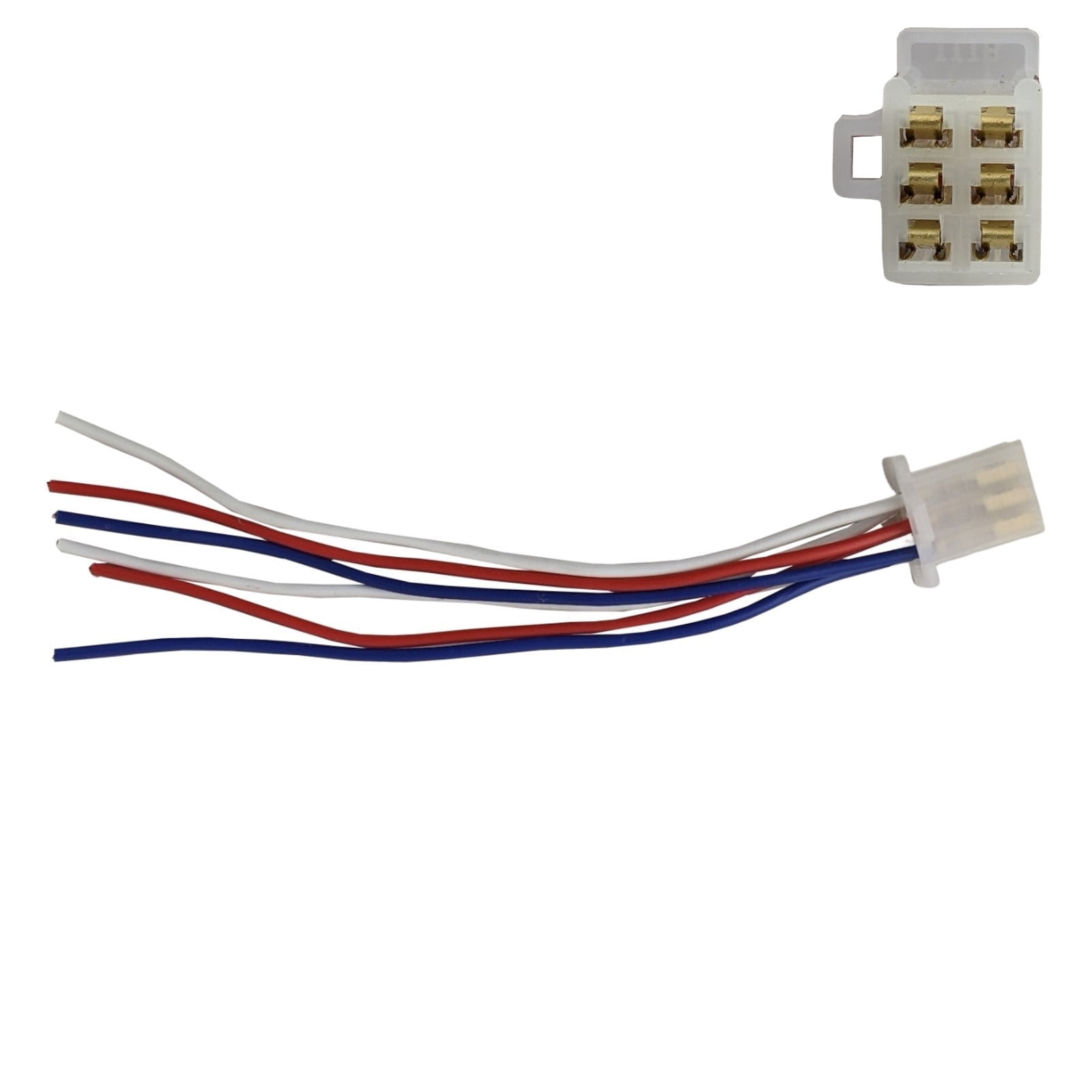 CDI Wire Harness Repair Plug 6 Pin for GY6 50cc-150cc 4-Stroke Engines ...