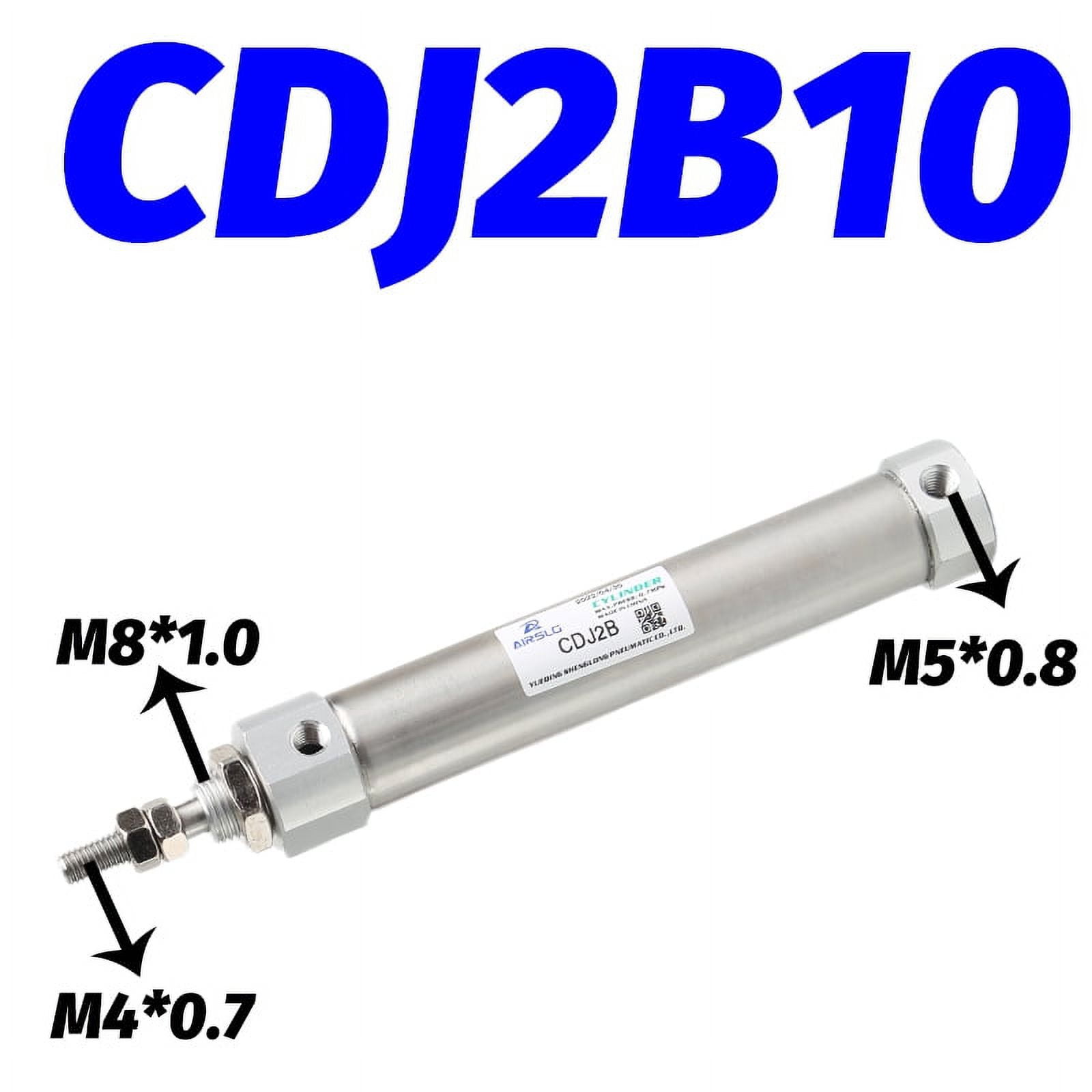 CDJ2B10 - 80mm Stroke - Mini Pneumatic Air Cylinder - Walmart.com