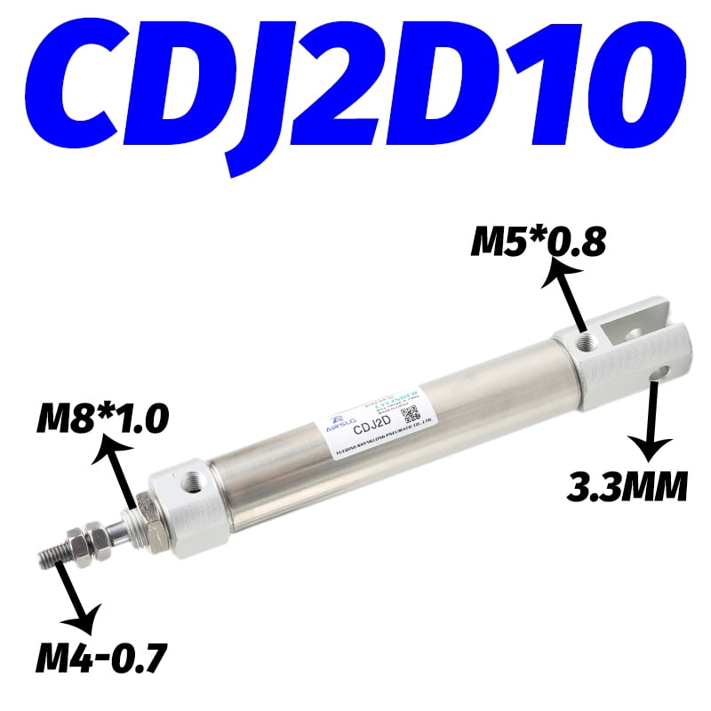 CDJ2D10 - 50mm Stroke - Mini Pneumatic Air Cylinder - Walmart.com