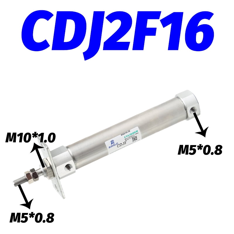 CDJ2F16 - 90mm Stroke - Mini Pneumatic Air Cylinder - Walmart.com