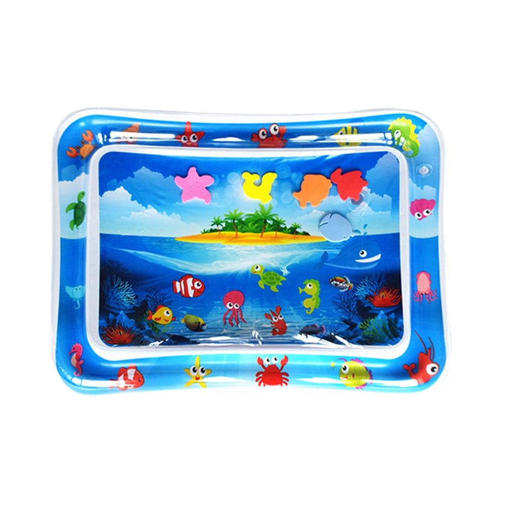 CDJLY Baby Water Mat, Inflatable Leak Proof Water Play Mat, for 3 6 9 ...
