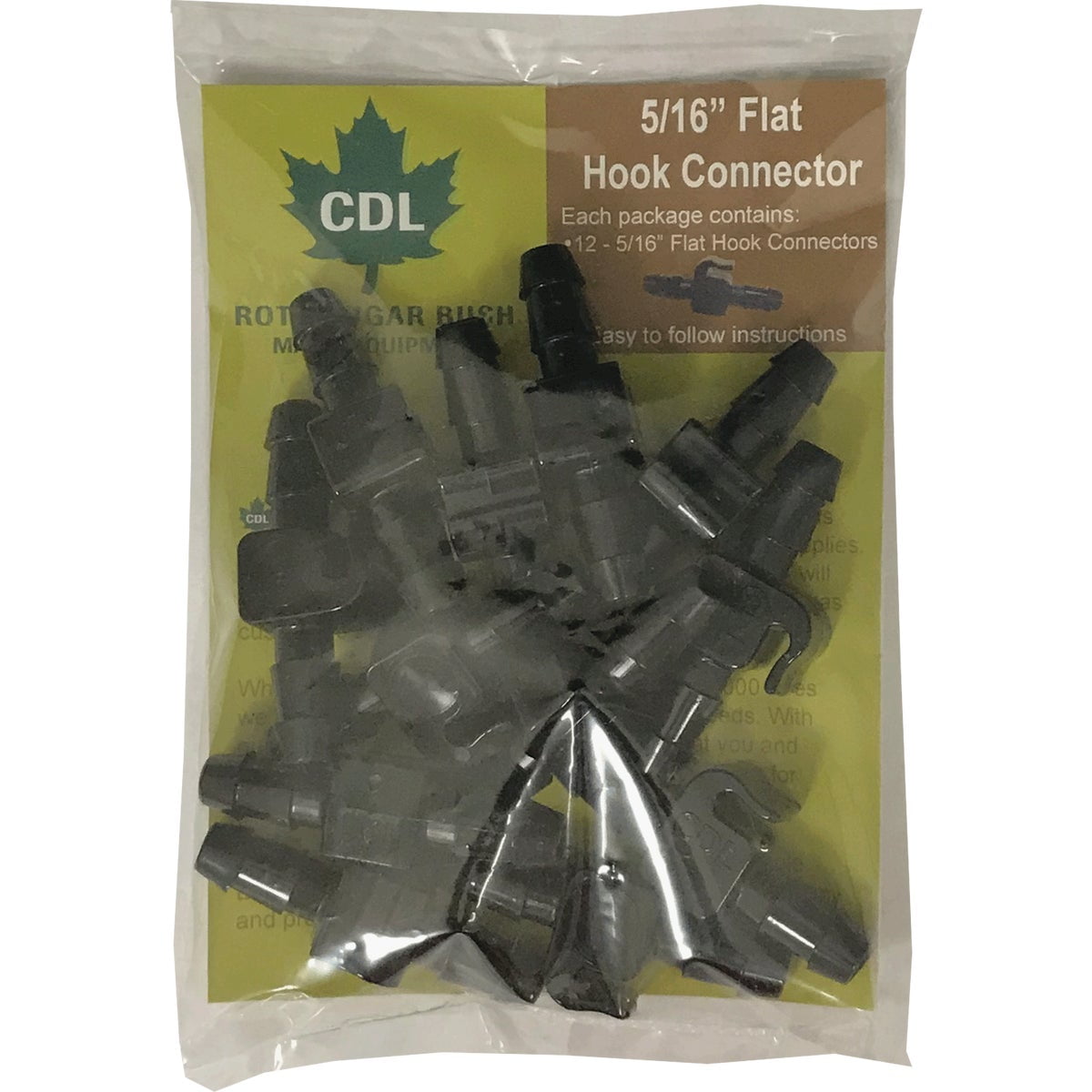 CDL 5/16 In. Maple Line Flat Connector (12-Pack) RSB0516C - Walmart ...