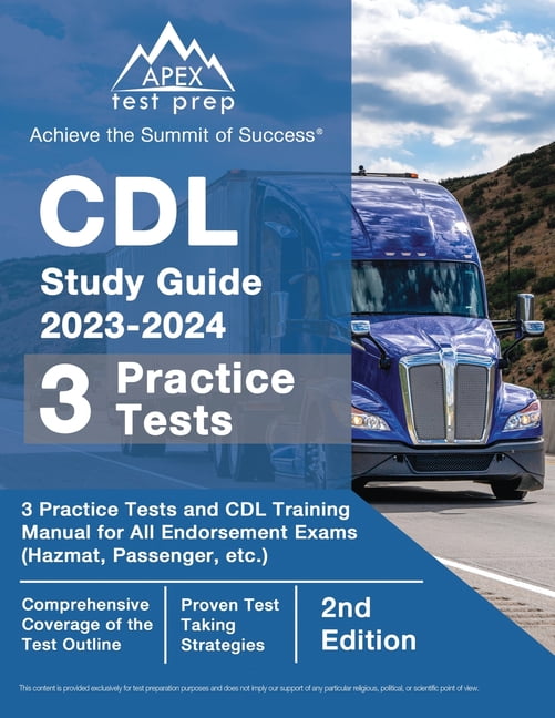 CDL Study Guide 2023-2024: 3 Practice Tests and CDL Training Manual ...