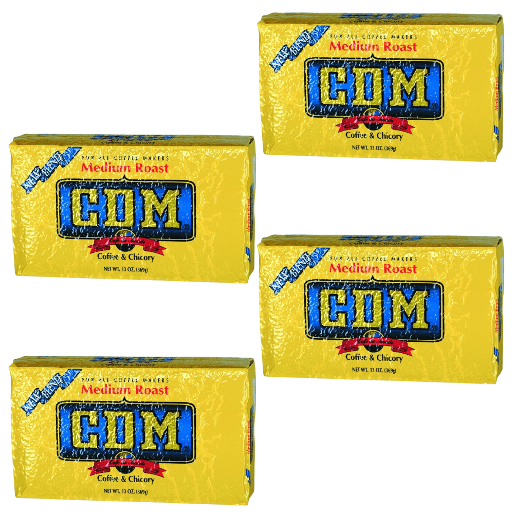 CDM Coffee and Chicory Medium Roast 13 Oz Brick Pack of 4 - Walmart.com