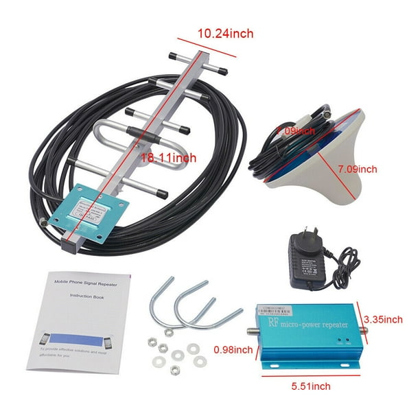CDMA 850MHz Cell Phone Signal 3G 4G Repeater Booster Amplifier Extender ...